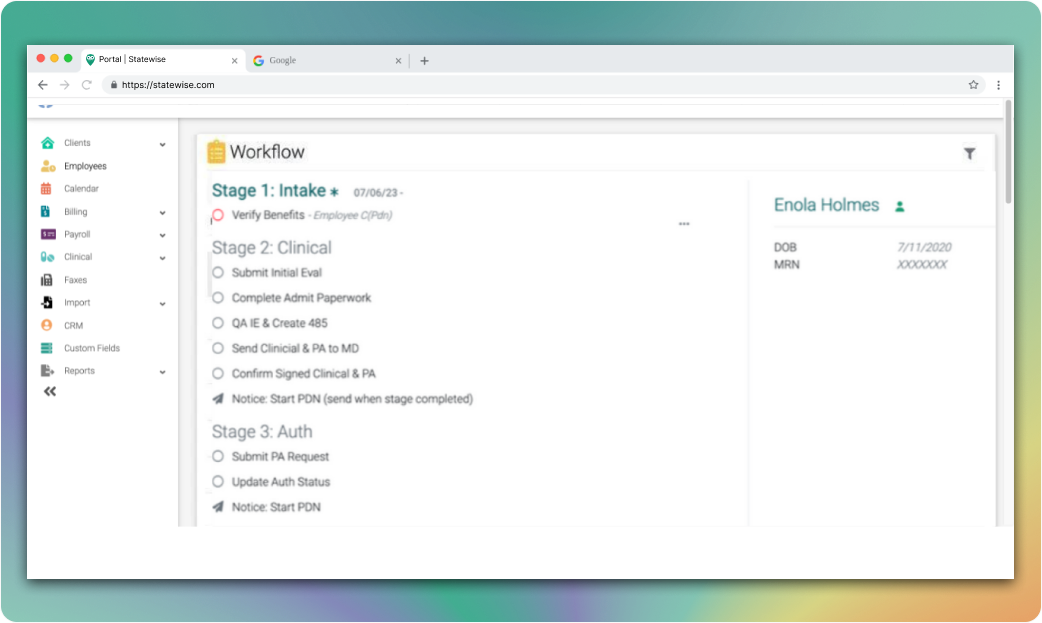 Statewise Platform | Intuitive Workflows